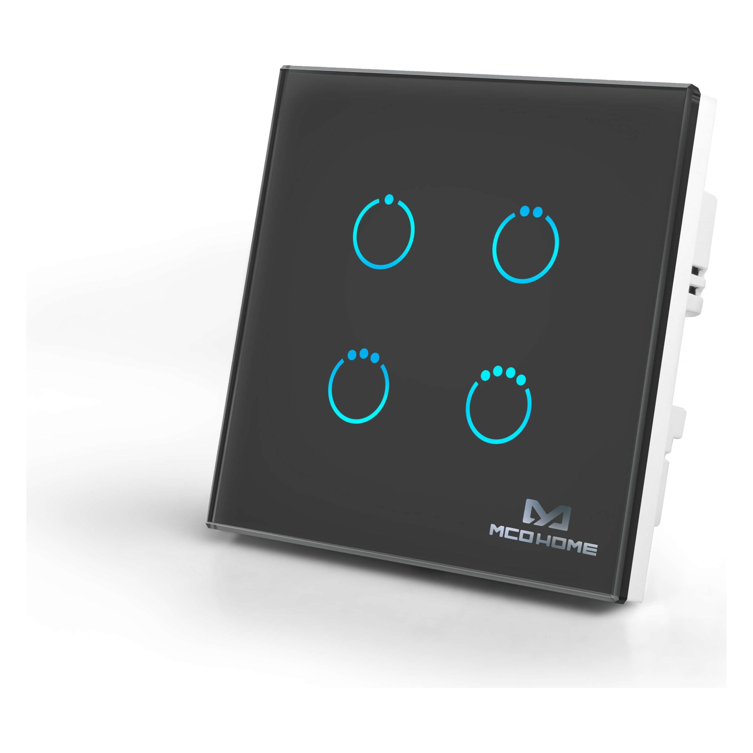 MCO Home Interrupteur tactile Z-Wave+ 4 charges, (MH-S314B-5)