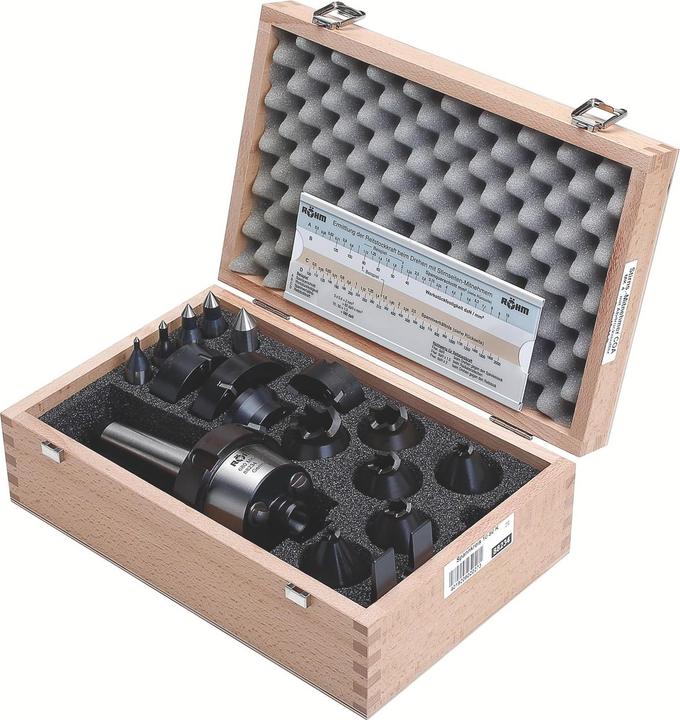 Röhm Face driver set CoAE in wooden box clockwise rotation, Morse taper ...