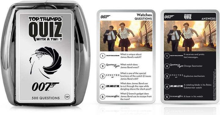 Winning Moves Top Trumps James Bond Quiz Game, 500 questions to test ...