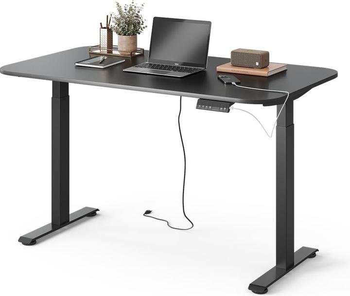 Vichy Schreibtisch Elevate, Anthrazit/Schwarz, 180 x 57.5 cm - Digitec