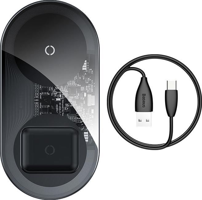 Baseus Simple 2in1 Wireless Charger 18W Max For Phones+PodsSpecial ...