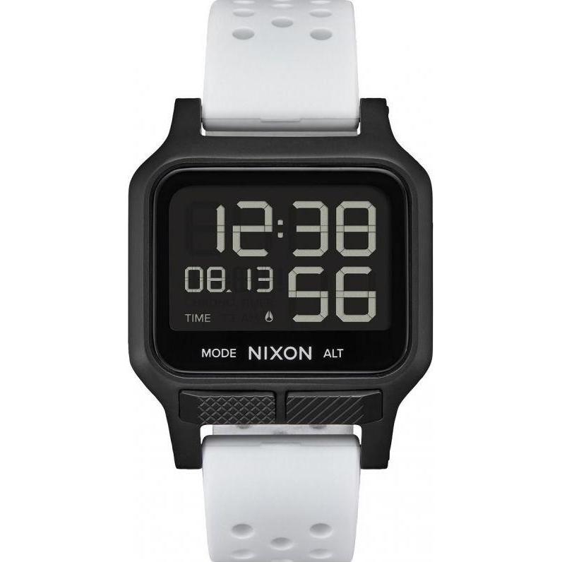 Nixon Digital Japanese automatic movement watch with plastic bracelet ...