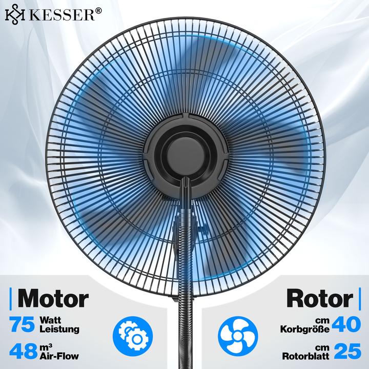Kesser Stand-Ventilator Frosty mit Wasser Ultraschall-Sprühnebel