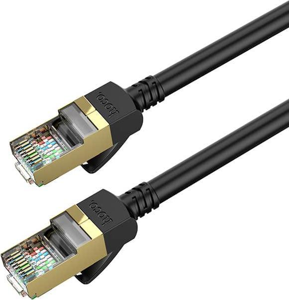 Hoco US02 3M Pure Copper CAT 6 Gigabit Ethernet Cable Black (CAT6, 3 m ...
