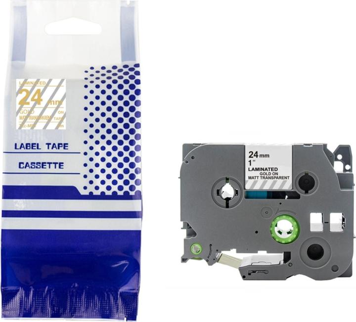 Hermex Alternatives Etikettenband zu Brother TZe-M54 Beschriftungsband ...