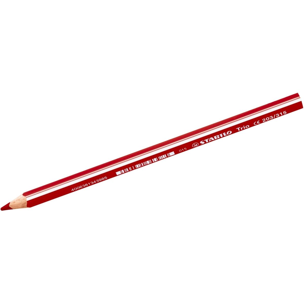 STABILO Triangular coloured pencil - Trio thick - pack of 12 - cherry ...