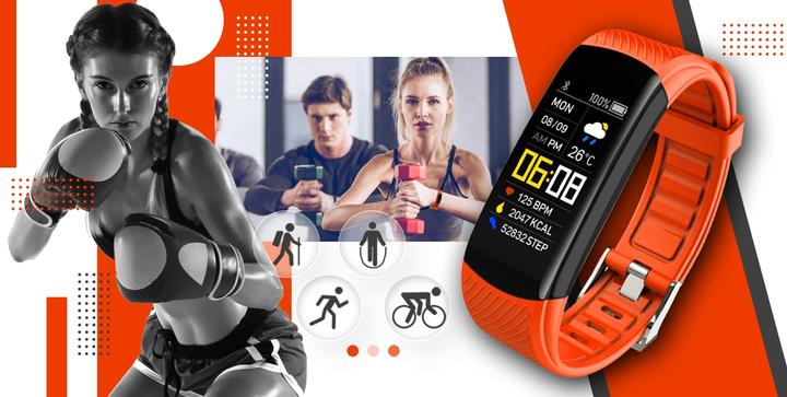 Giewont Fit&GO Duo GW200-9 Smartband - Noir + bracelet Power orange (39 ...