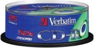 Verbatim CD-R 700 MB 52x25 vnt (43432) - kaufen bei Galaxus - Galaxus