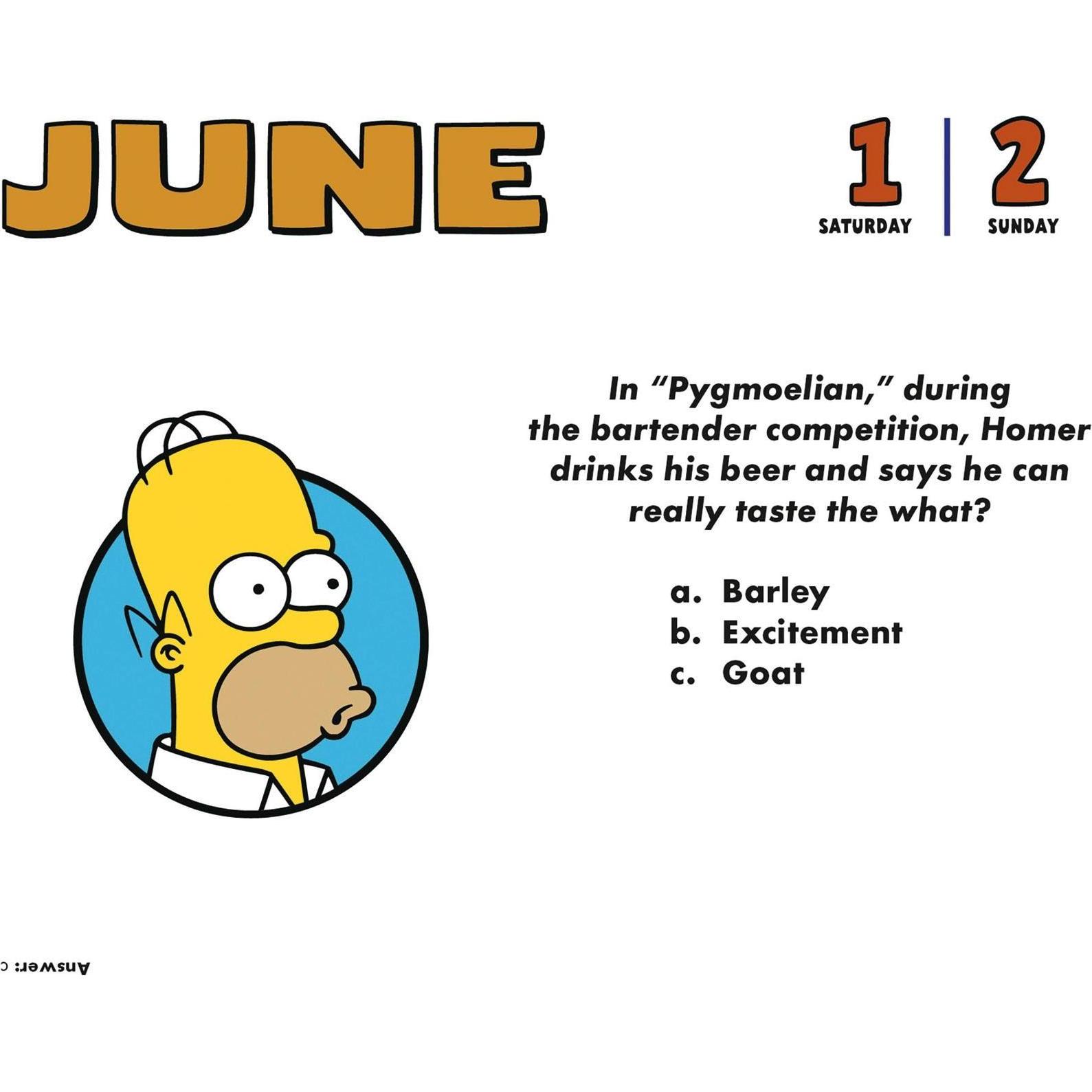 The Simpsons Daily Tear-Off Calendar - buy at Digitec