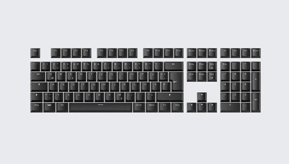Wooting PBT Keycaps - German (ISO) - Just Black - Keycaps - Tysk - Sort ...