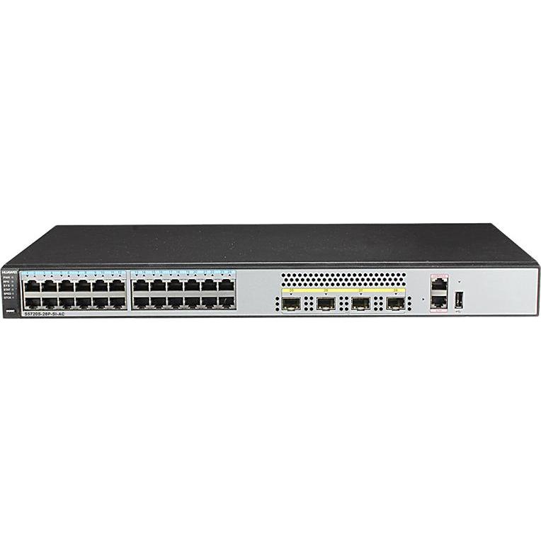 Huawei Switch 24 x 10/100/1000 BaseT Ports and 4 x GE SFP Ports, AC 110 ...