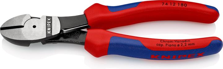 Knipex Power diagonal cutters DIN ISO 5749 L.180mm straight w.bevel and ...