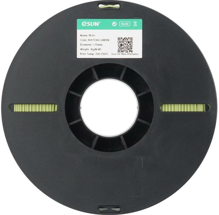 eSUN Filament PLA+ High Speed Matcha Grün 1.75mm 1000g (PLA, 1.75 mm ...