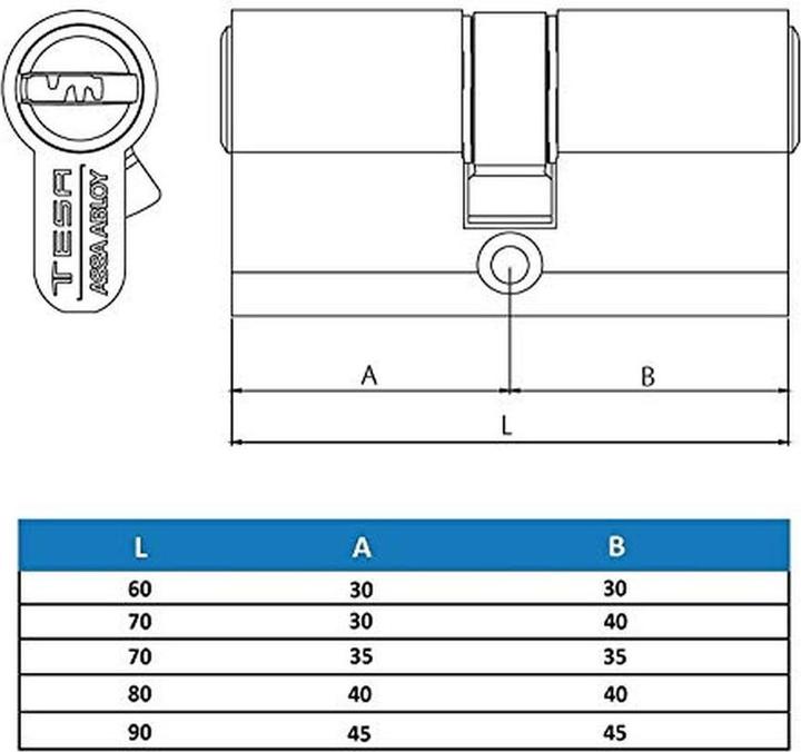 Tesa Assa tesa tx853050l cilinder tx853050l in Duitsland. * * * - Galaxus