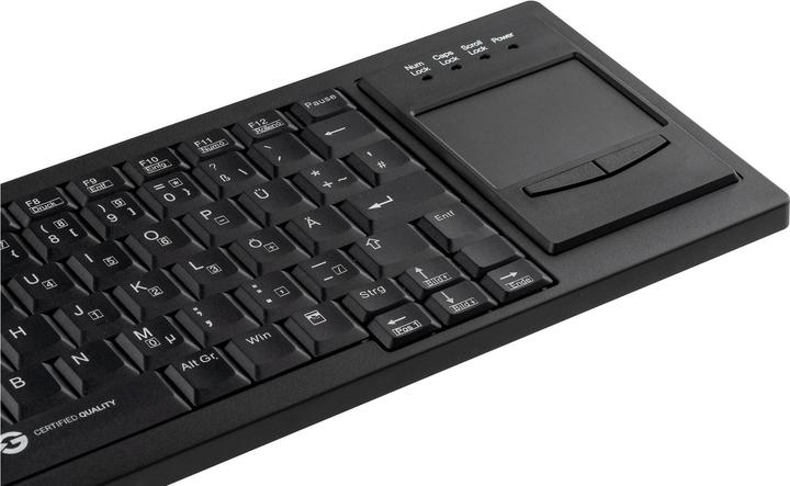 Gett Cleantype Xtra Touch Clavier avec touchpad USB couleur noir ...