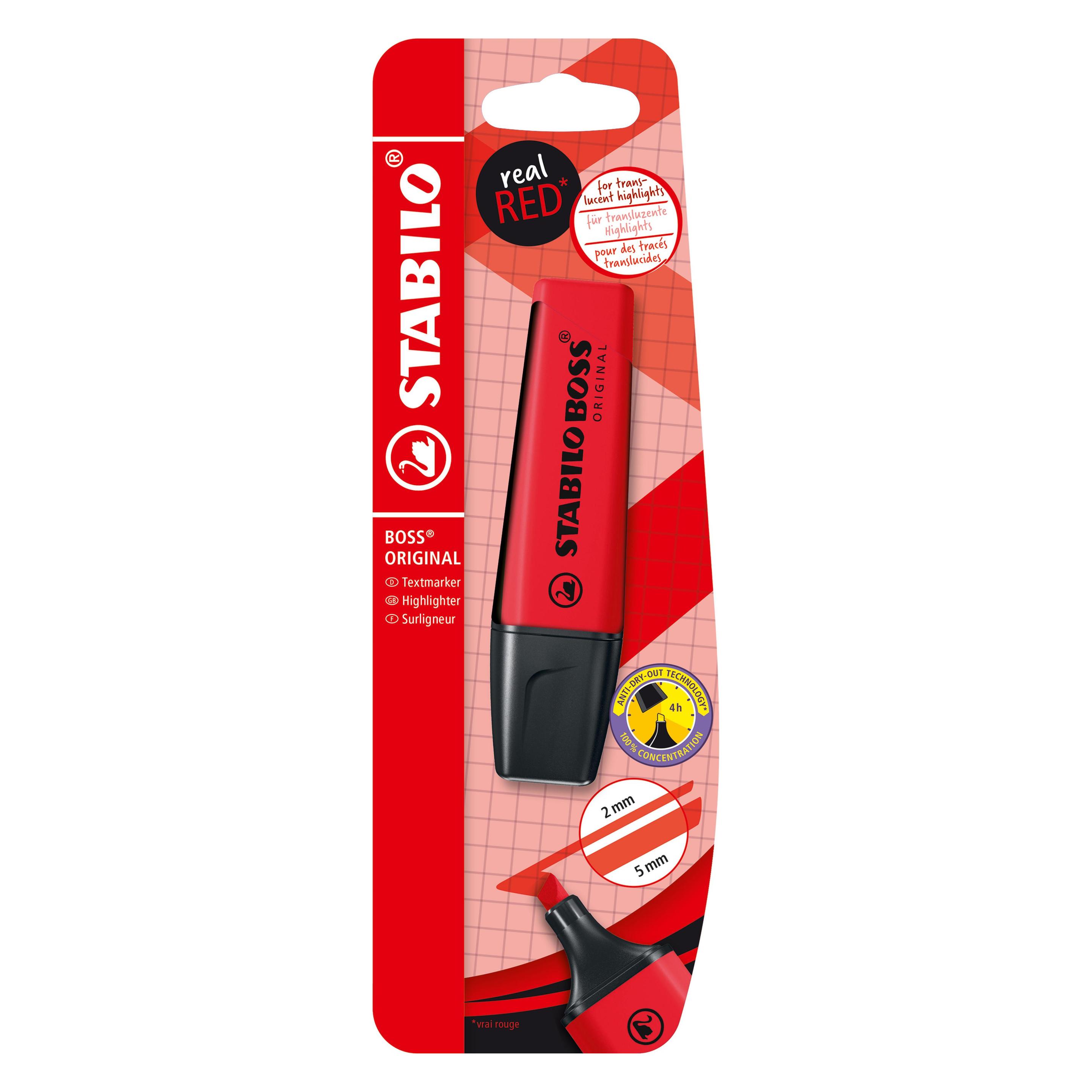 STABILO Boss Knallrot Einzelmarker (1x) - kaufen bei Digitec