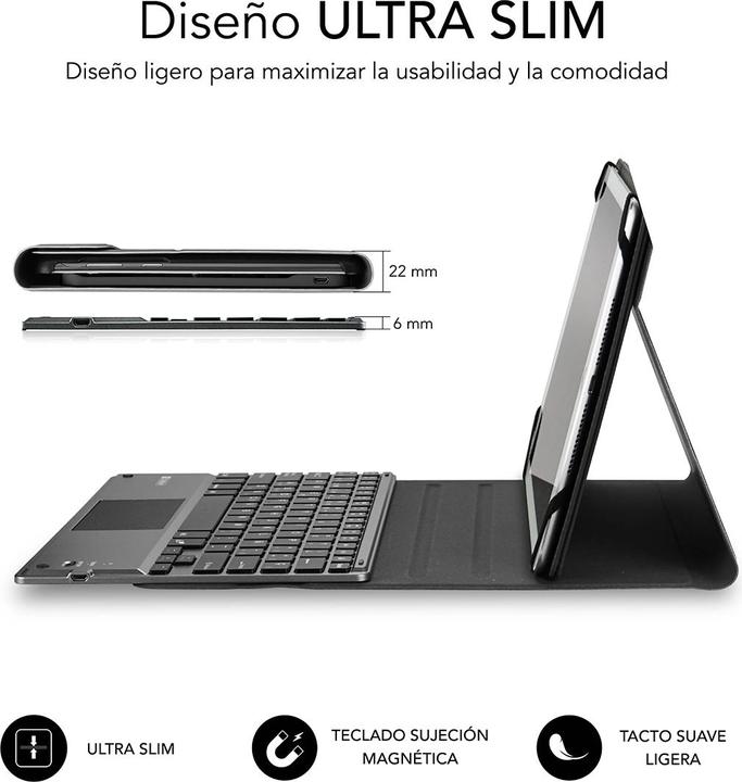 Subblim Funda Teclado Keytab Pro Bluetooth 10,1" Touchpad Black - Galaxus