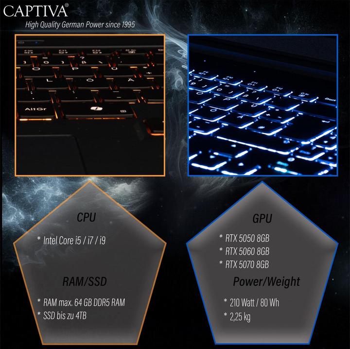Captiva Notebook Highend Gaming I98-135CH - kaufen bei Galaxus