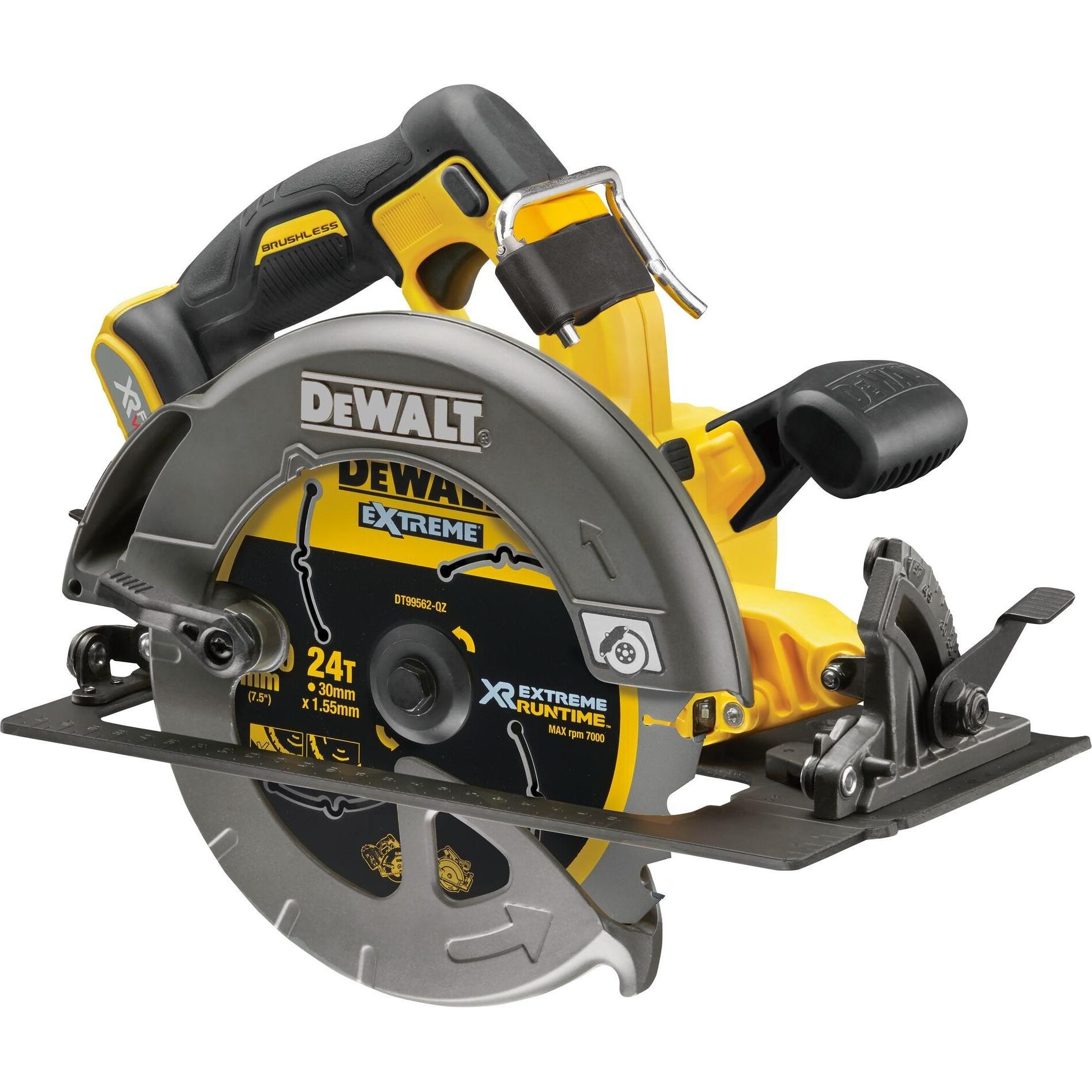 DeWalt Scie circulaire sans fil 54V XR FlexVolt 190 mm Brushless + lame ...