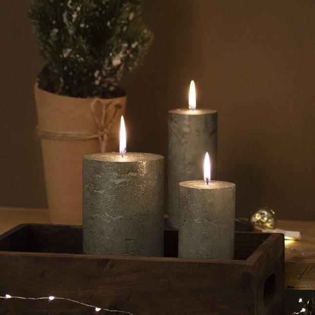 Balthasar Zylinderkerze Rustico lackiert 12 cm x 7 cm (1 pcs.) - Galaxus