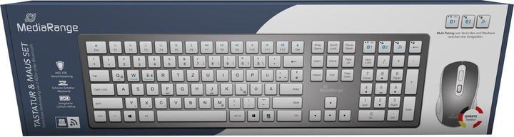 MediaRange BT KEYBOARD+MAUSE QWERTY EN MROS135 wireless silver - Galaxus