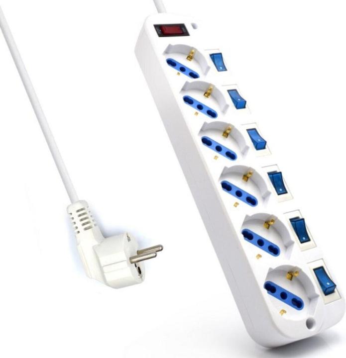 Ewent Regleta 6 Tomas Shuko Version Blanca 16a Con Interruptor On/Off ...