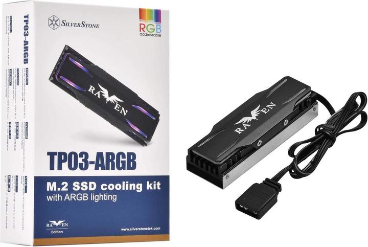 Silverstone Technology SST-TP03-ARGB - M.2 SSD cooling set + ARGB - Digitec