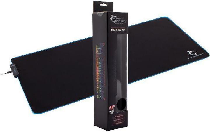 White Shark Mouse pad for games with RGB backlight Luminous XL ...