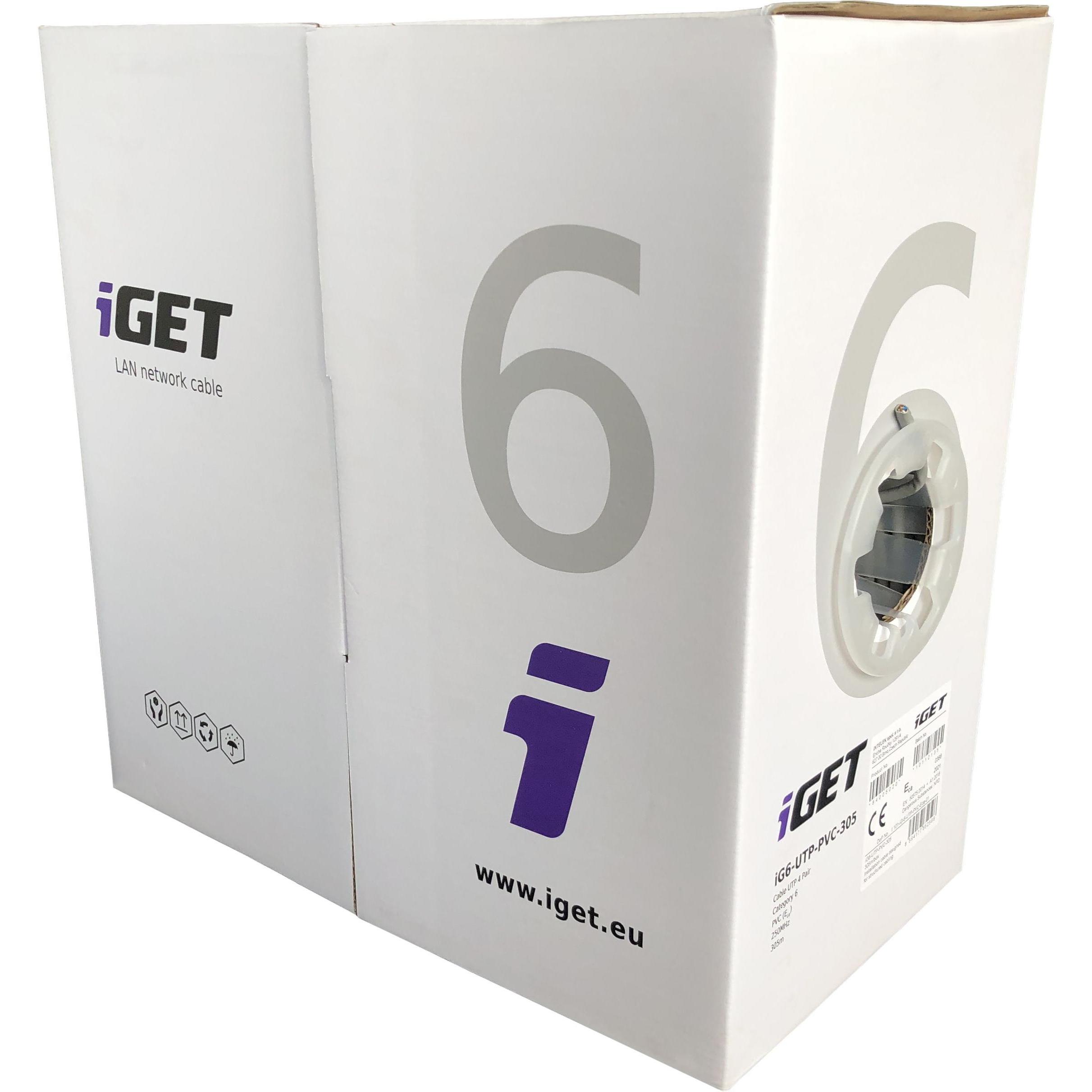 iGet Síťový kabel CAT6 UTP PVC Eca 305m/box - kaufen bei Digitec
