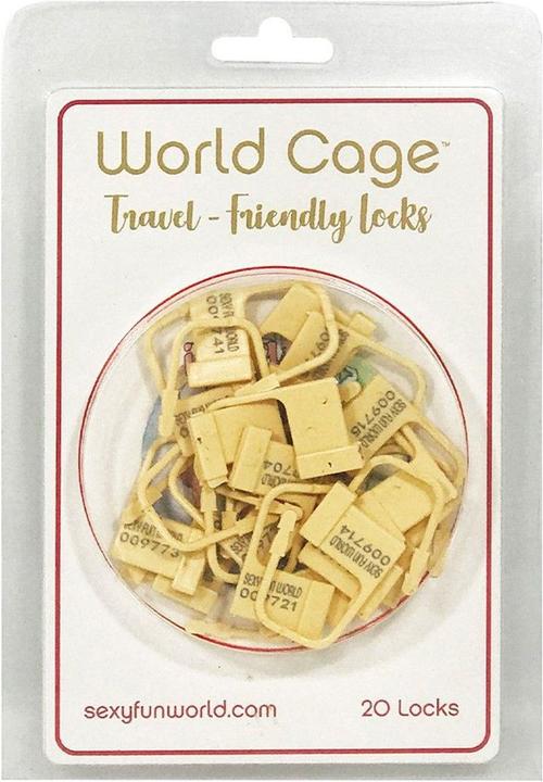 World Cage SFW Reisefreundliche Schösser für Keuschheitsset (20 Stück)