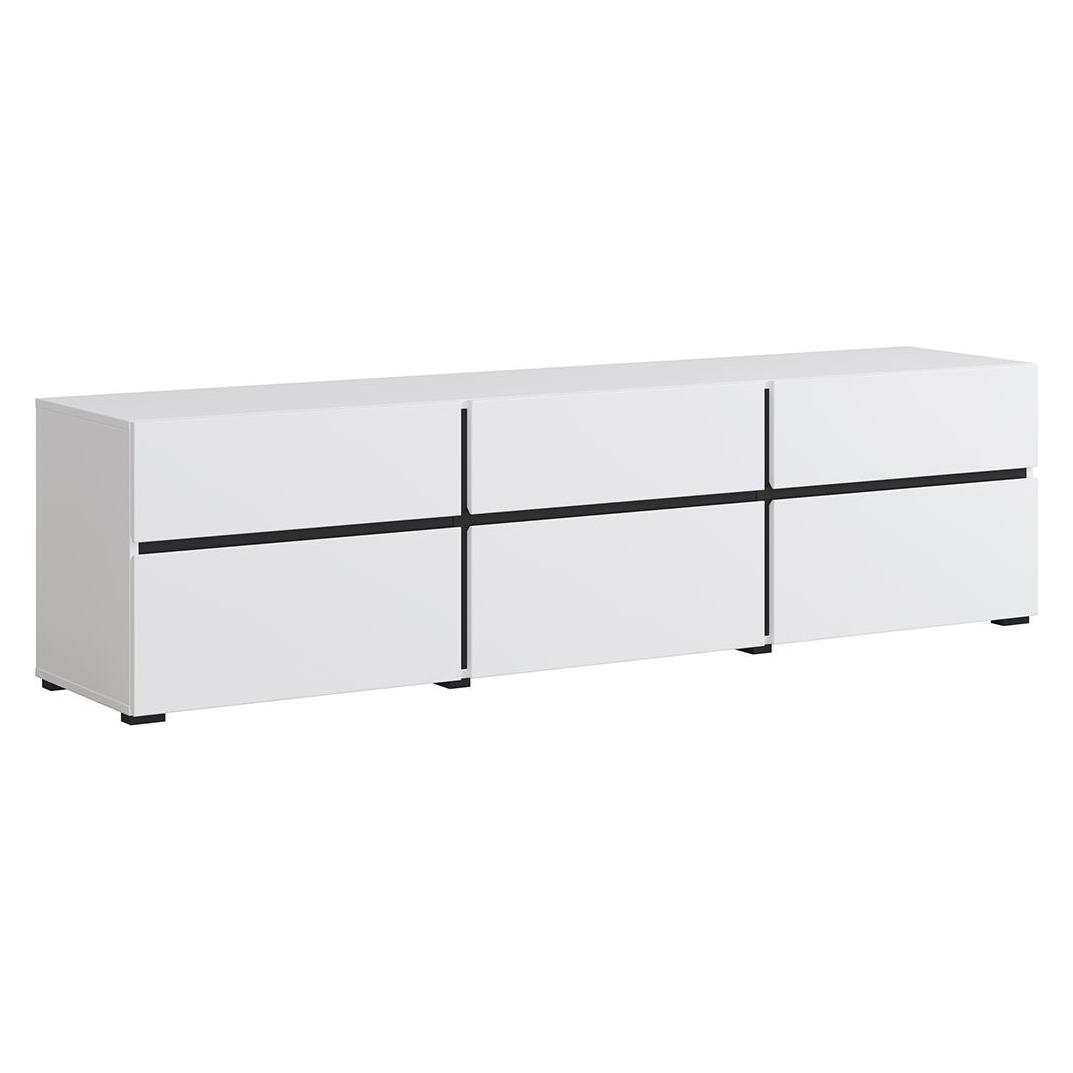 Petits-Meubles Lilia 180 cm white 3-door TV stand - buy at Digitec