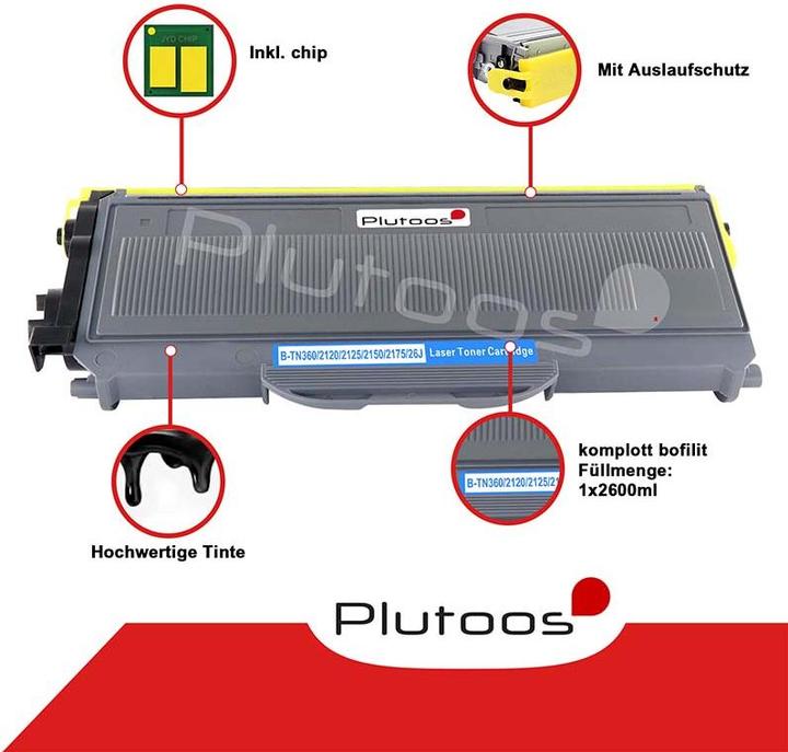Plutoos TN-2120 XL Toner Schwarz - fuer Brother HL-2140/HL-2170W/DCP ...