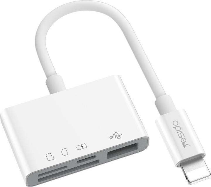 Yesido - Card Reader and Adapter (GS12) - Lightning to USB, Lightning ...