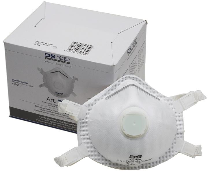 DS SafetyWear Atemschutzmaske Basic FFP3 NR D mit Ventil, EN149 CE ...