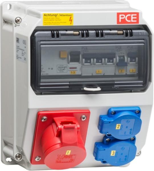 ABN SY15Z Socket combination installation kit 1xCEE 16A,2xSCHUKO for ...