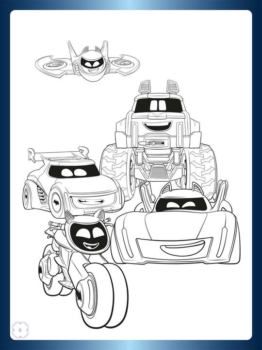 coloring pages batwheels