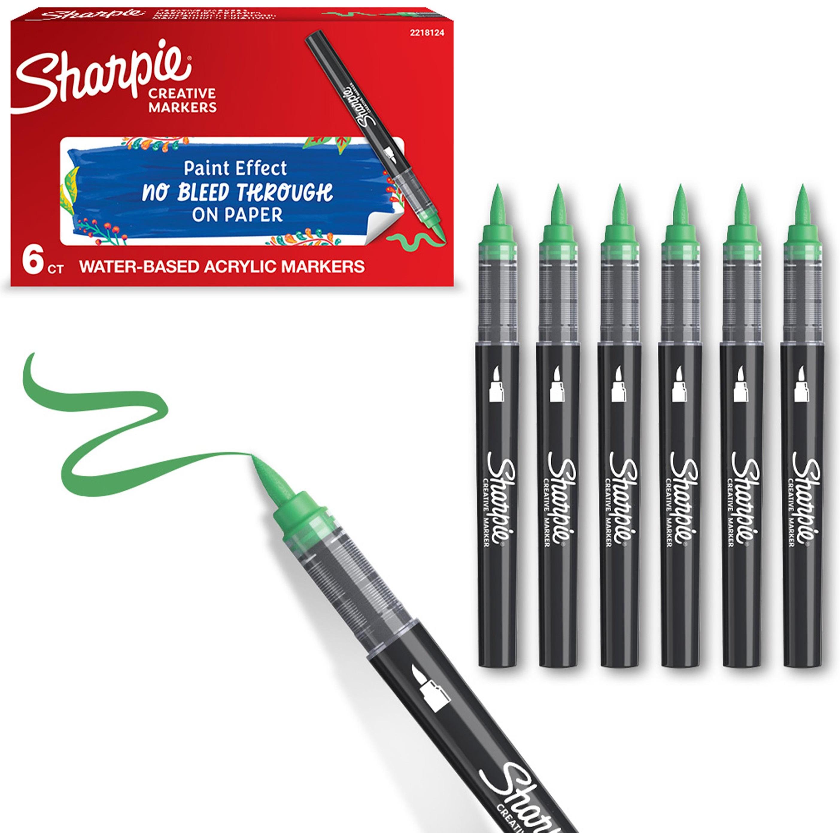 Sharpie - Creative Marker Acrylic Paint Pens - Brush Tip Water-Based ...