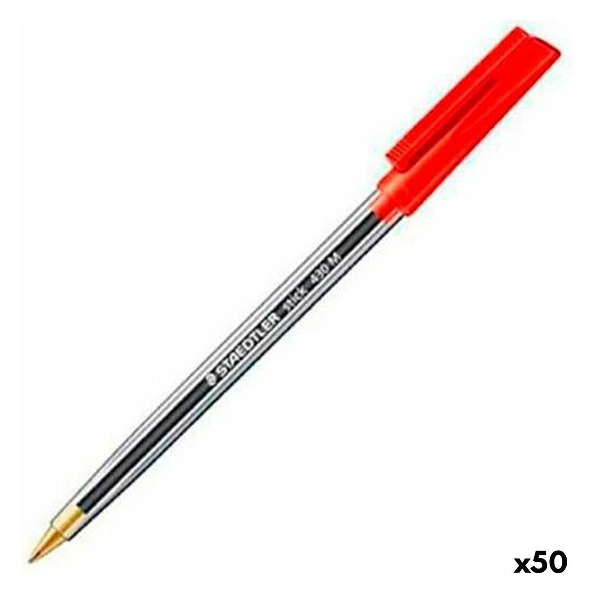 Staedtler Stift Stick 430 Rot (50 Stück) (Rot, 50 x)