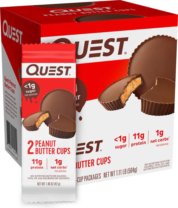 Bewertungen für Quest Nutrition Peanut Butter Cups (12 Stk., 504 g) - Galaxus