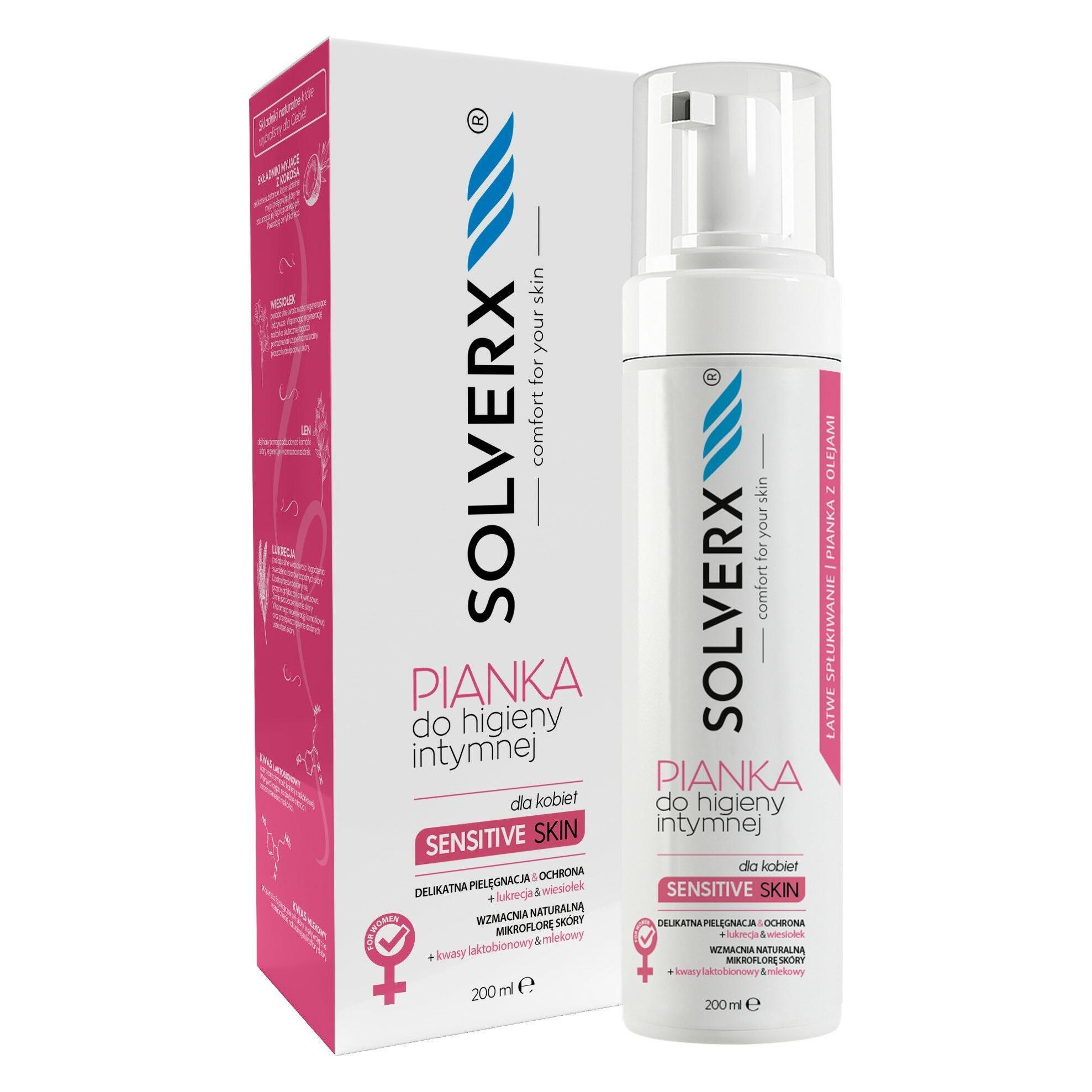 Solverx Sensitive Skin Intimate Hygiene Foam For Women 200Ml - Galaxus