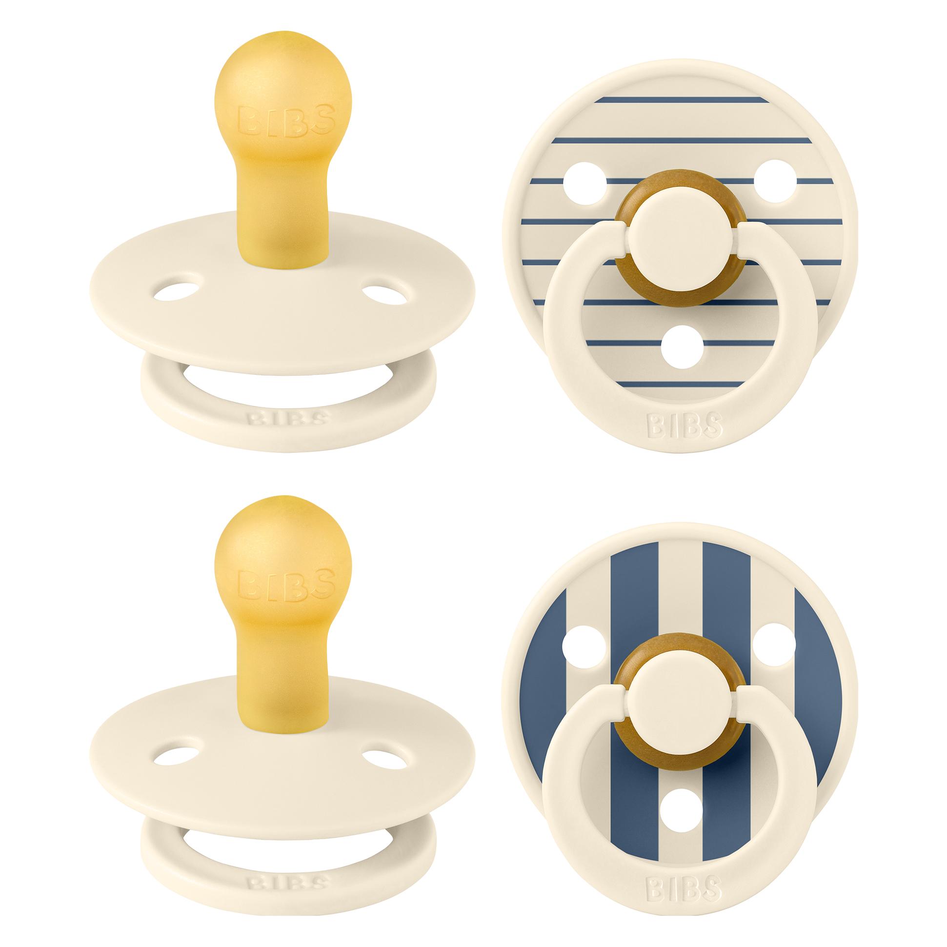 Bibs - Pacifier Studio Colour 4 Pack - Pin Ivory Vanilla Mix/Pin Ivory ...