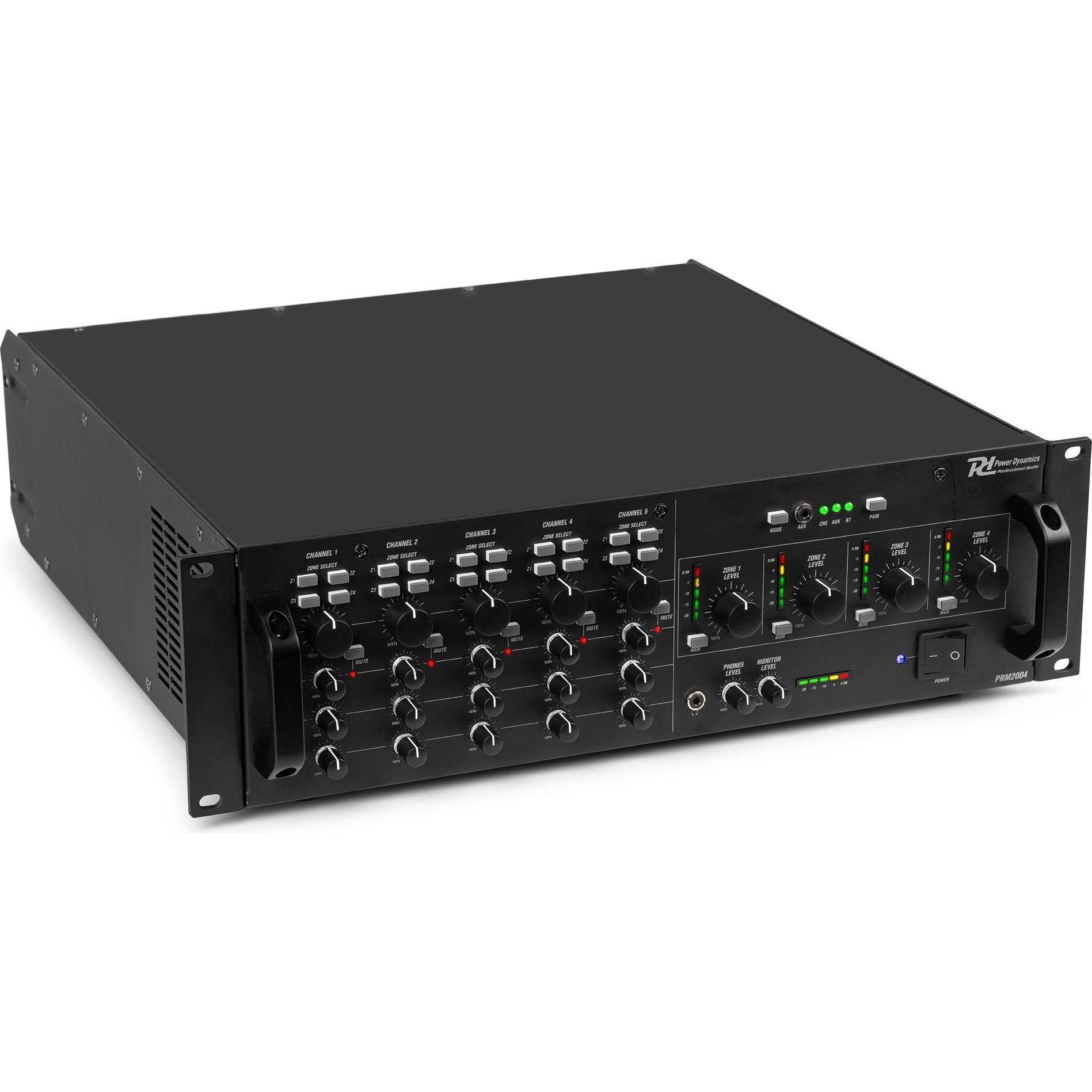 Power Dynamics PAM2004 4-zone matrix versterker - Versterker voor 100V ...