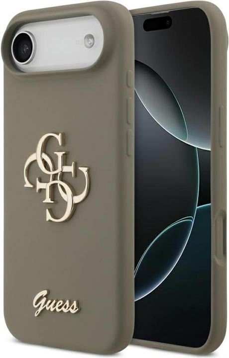 Guess 4G Silicone Script Big Metal Logo Case für Apple iPhone 17 Air ...