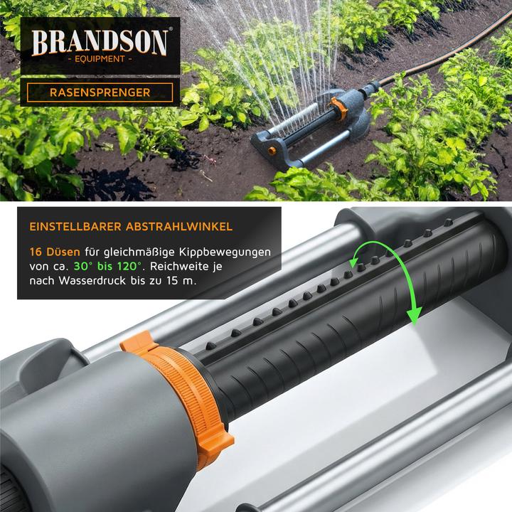 Brandson Viereckregner Garten Rasensprenger, Flächenregner, für Flächen ...