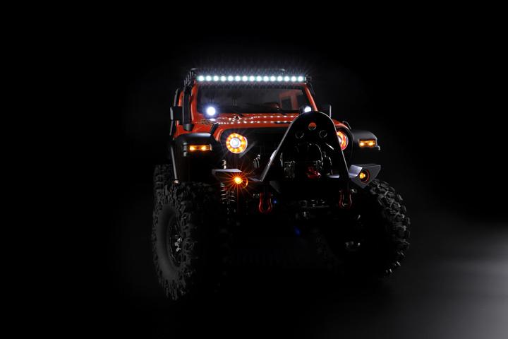 DF-Models DF-4S PRO BL Crawler 1:10 Scale RTR - Orange (RTR Ready-to-Run)