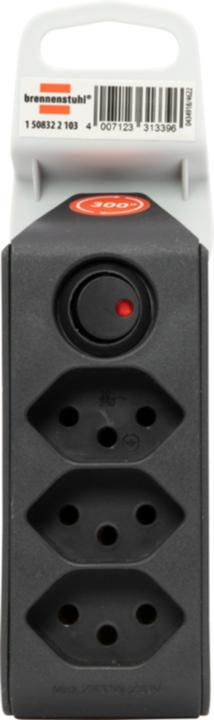 Brennenstuhl cleverLINE junction plug 3-way white with switch ...