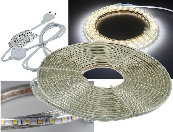 Chilitec 10M LED-Stripe "Ultra-Bright" 230V, 10m 630 Lumen/Meter ...