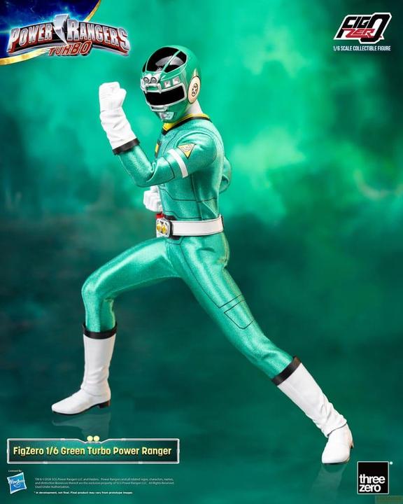 ThreeZero Power Rangers Turbo FigZero Actionfigur 1/6 Green Turbo Power ...