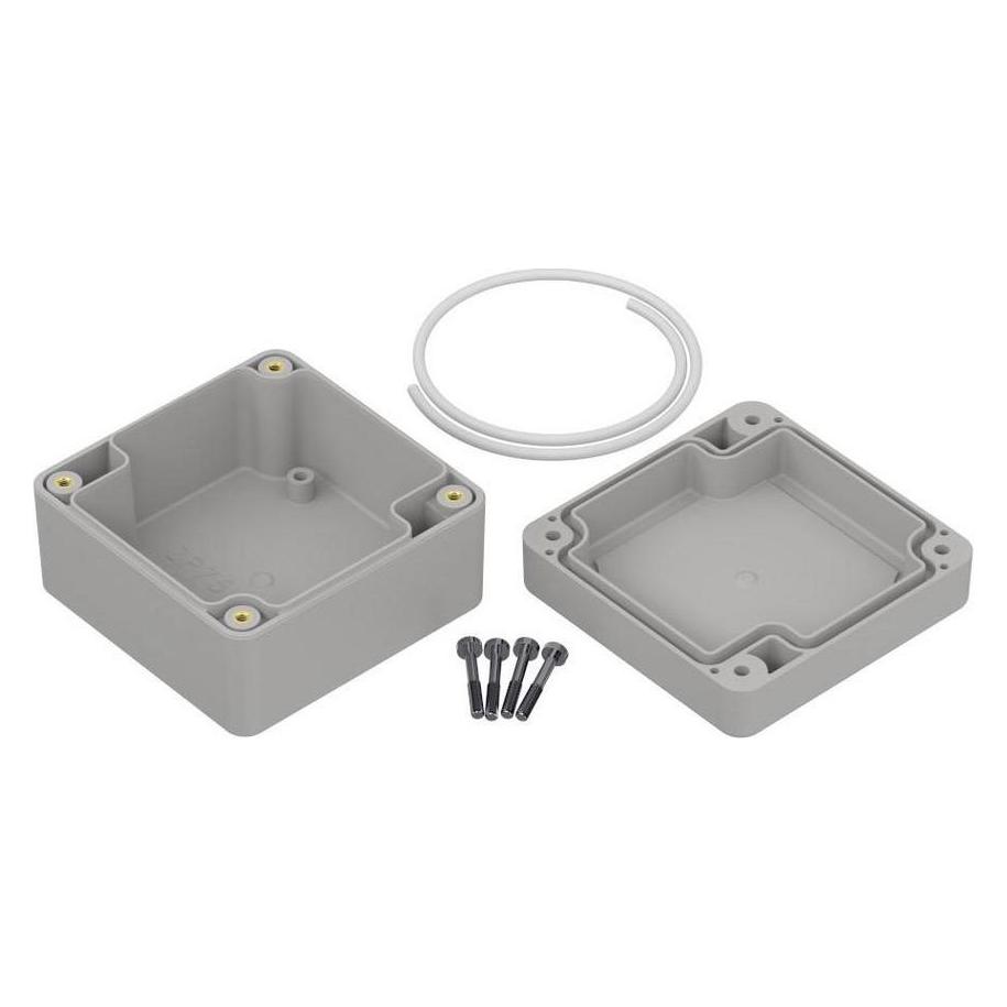 RS PRO ABS Universal-Gehäuse Hellgrau Aussenmass 75 x 75 x 45mm IP65 ...