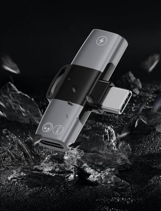 PowerGuard 2-in-1 USB-C Headphone Splitter & Charge + Sync - Galaxus